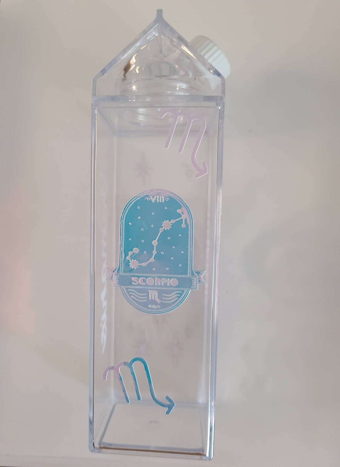 Zodiac Milk Carton Bottle Zodiac Sign Water Bottle - Etsy