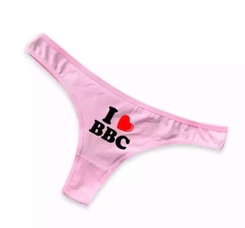 I Love Bbc Thong Panty Etsy