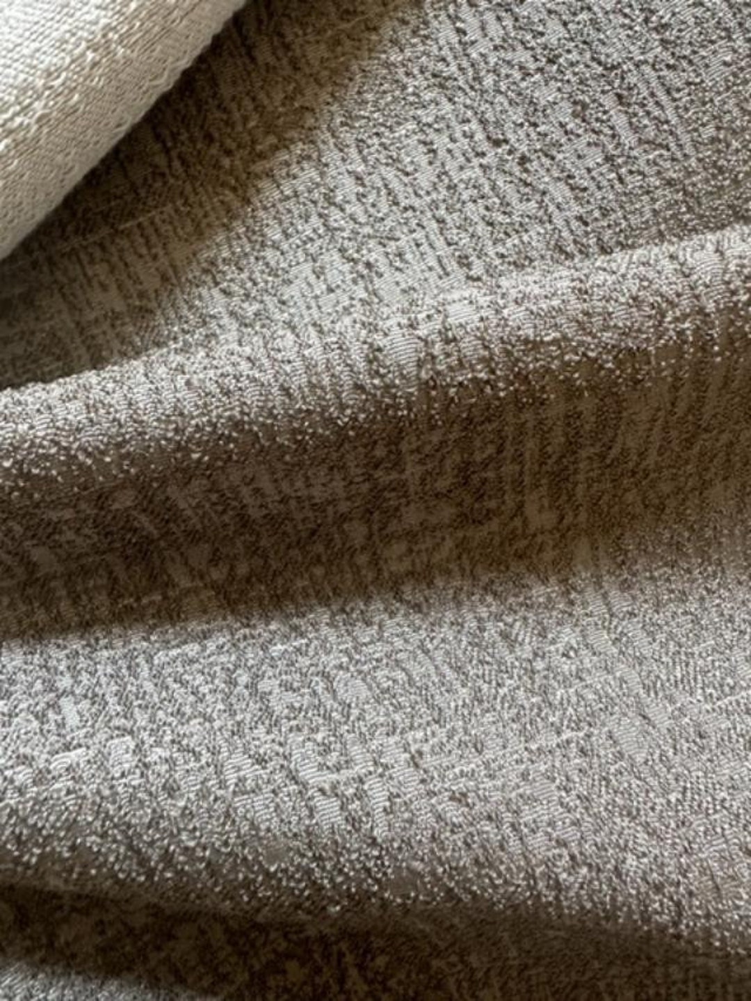 Gray Modern Textured Look Print Fabric in Home Decor Fabric by the Yard ...