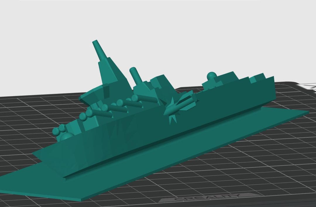 3D Model STL File of Sunk Destroyed Russian Warship Missile Cruiser ...