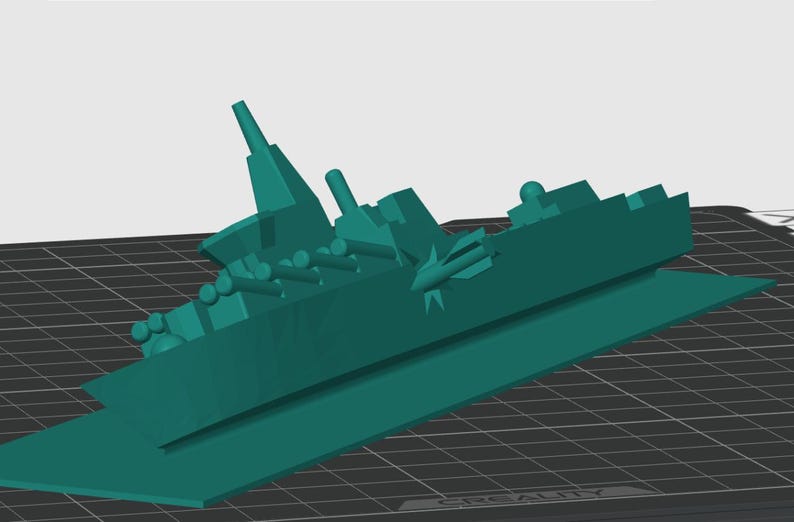 3D Model STL File of Sunk Destroyed Russian Warship Missile Cruiser ...