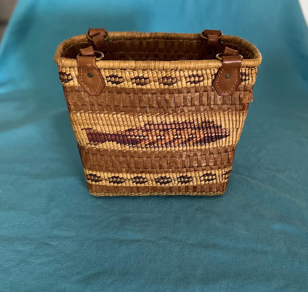 Coast Salish Basket Indigenous Woven Basket Nootka Makah Native ...