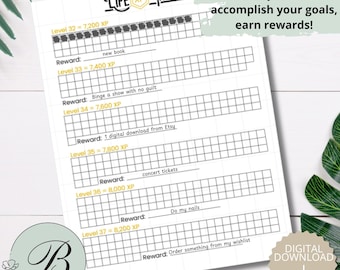 Solo Leveling Inspired Progress Tracker | Gamified Life Planner | Self ...