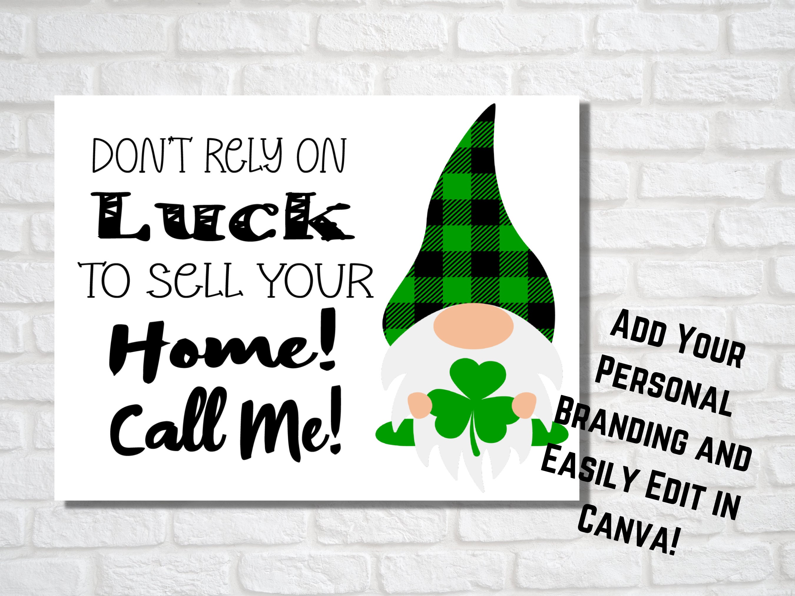 St Patrick's Day Real Estate Post Card | Realtor St Patrick's Day ...