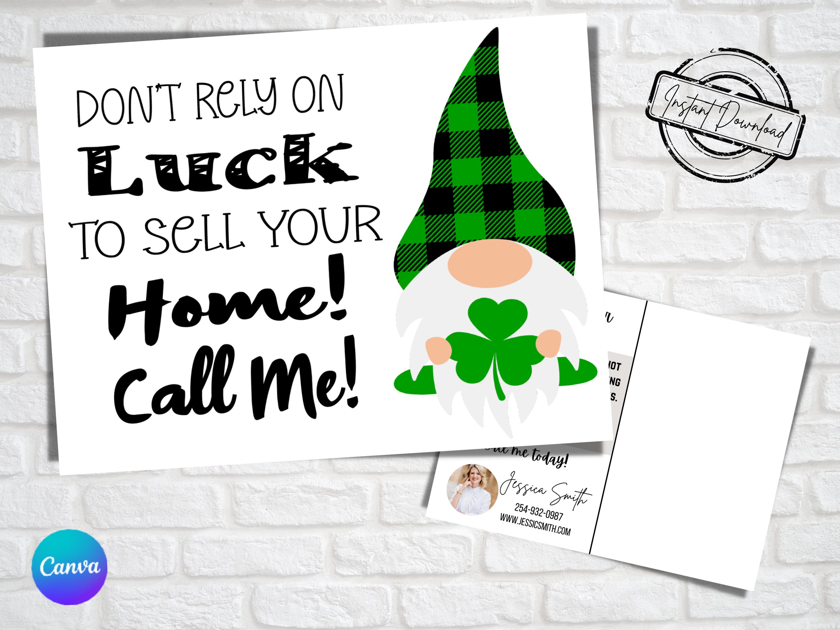 St Patrick's Day Real Estate Post Card | Realtor St Patrick's Day ...