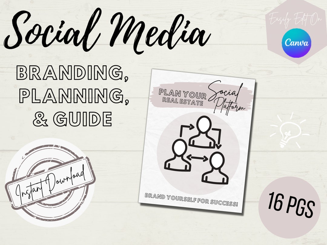 Realtor Social Media Guide and Planner | Real Estate Social Media ...