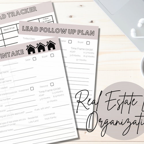 Real Estate Lead Tracker Lead Intake Lead Follow Up Real - Etsy