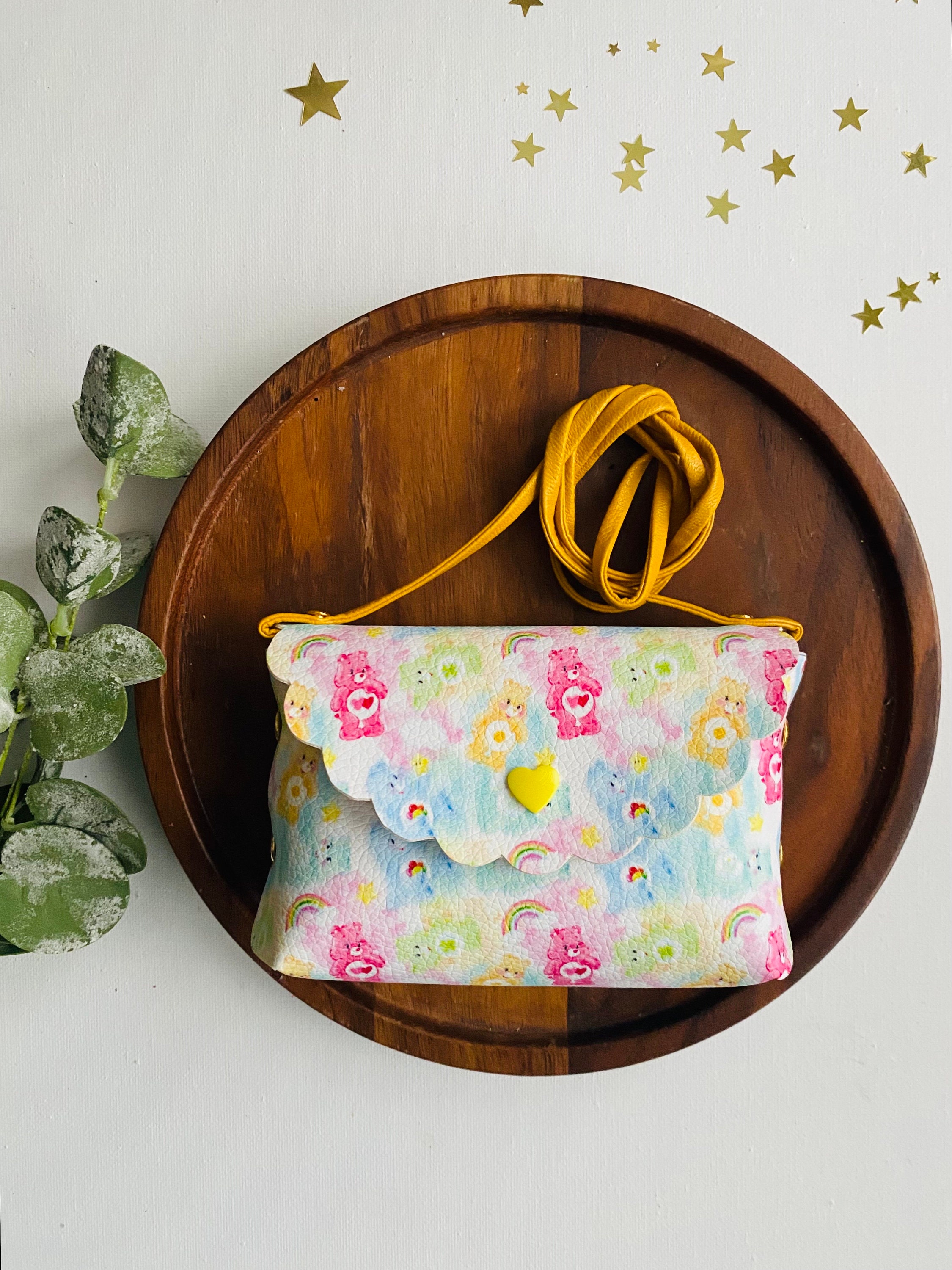 Bear Crossbody Retro Cartoon Character Purse Kids Dress Up Rainbow Bag ...