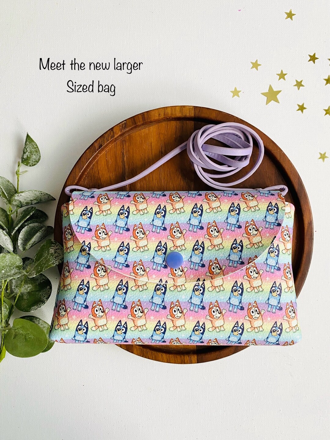 Blue Dog Purse, Faux Leather Kids Handbag, Childrens Purse, Kids Dress ...