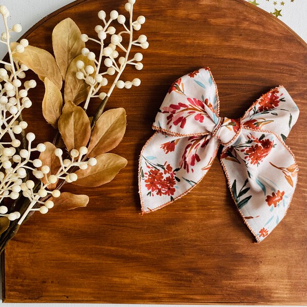 Fall Hair Bow - Etsy