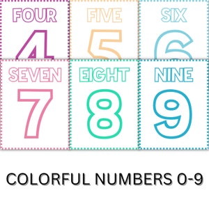 Printable Toddler Flashcards Alphabet Posters Letters and Numbers ...