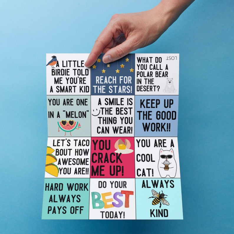 36 Printable Lunchbox Notes PDF Lunchbox Jokes Lunch Notes - Etsy