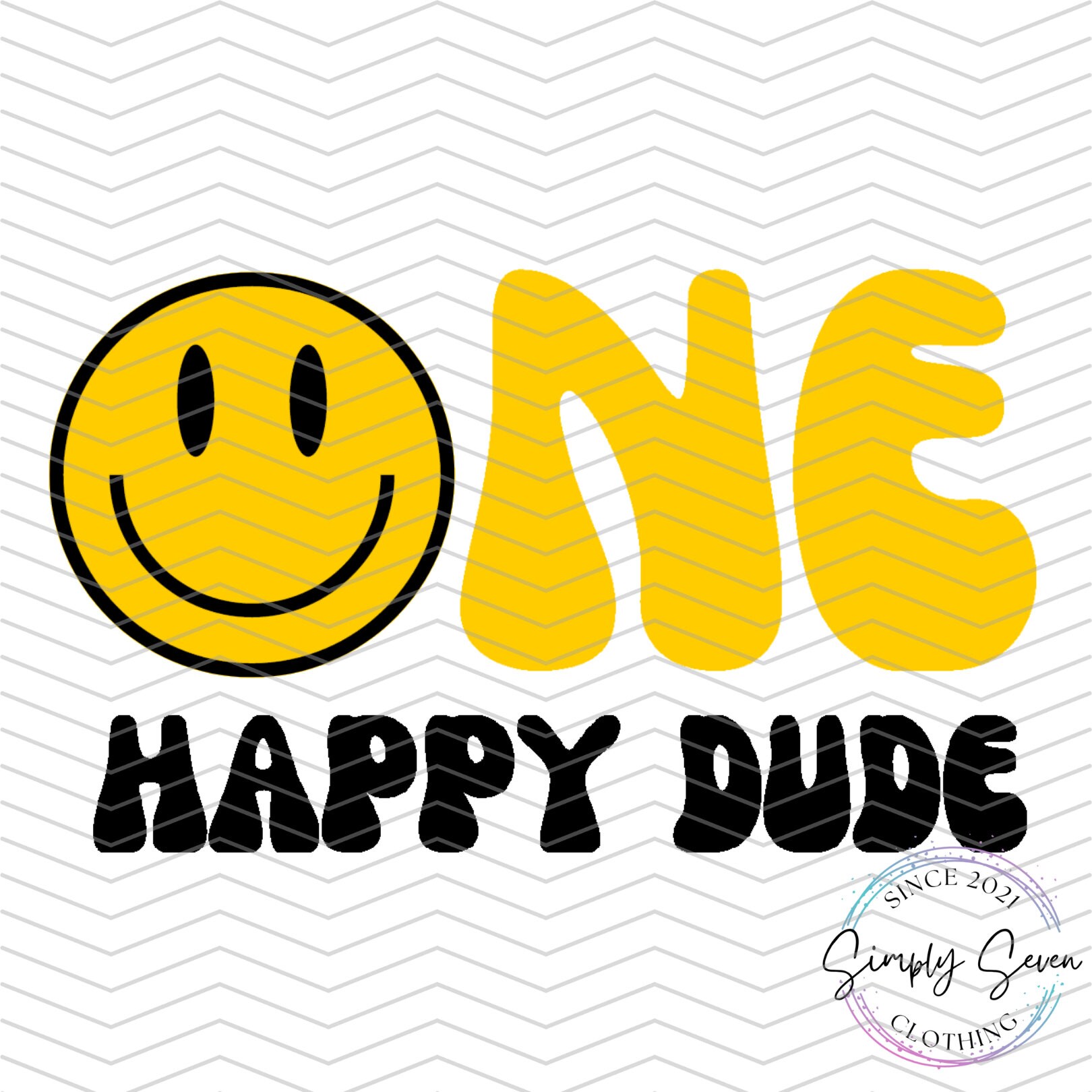 One Happy Dude 1st Birthday SVG First Birthday SVG One - Etsy