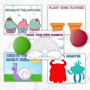 Printable Instant Digital Download Playdoh Mat Preschool Playdough Mat ...