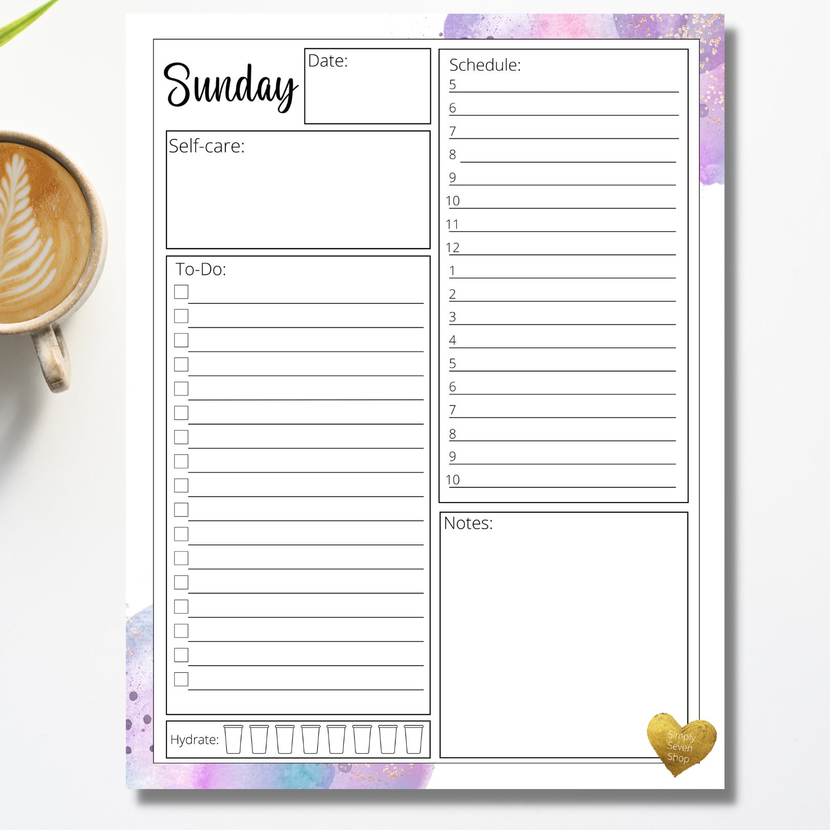 Printable Daily Planning Pages Digital Download Printable - Etsy