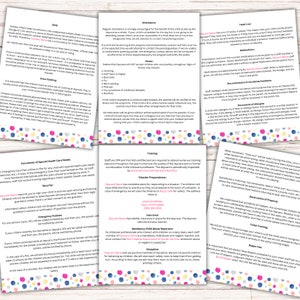 Daycare Policy Printable Editable Canva Template Digital Download ...