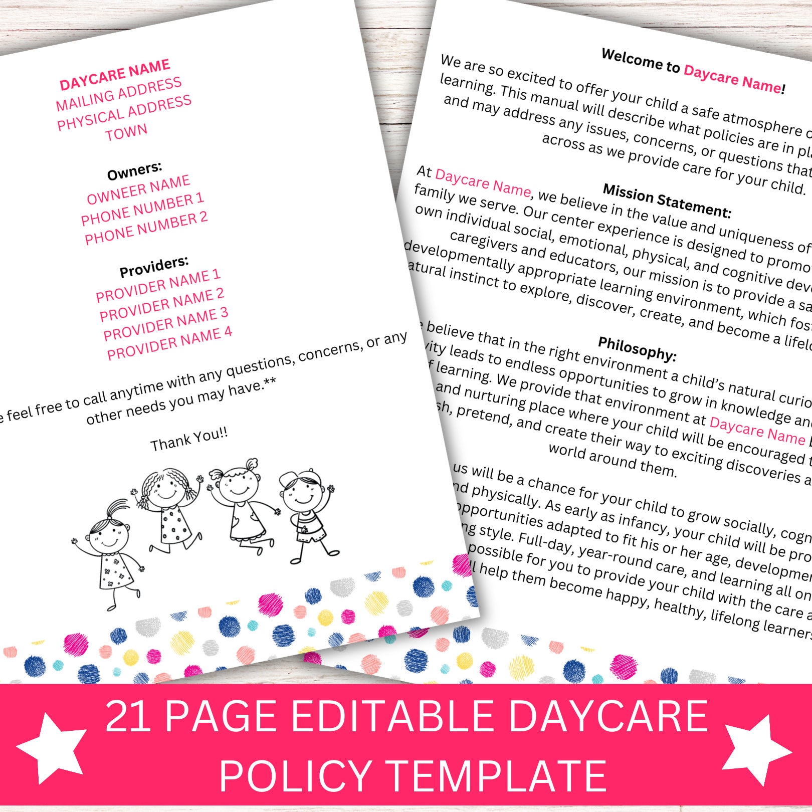 Daycare Policy Printable Editable Canva Template Digital Download daycare-policy-printable-editable-canva-template-digital-download