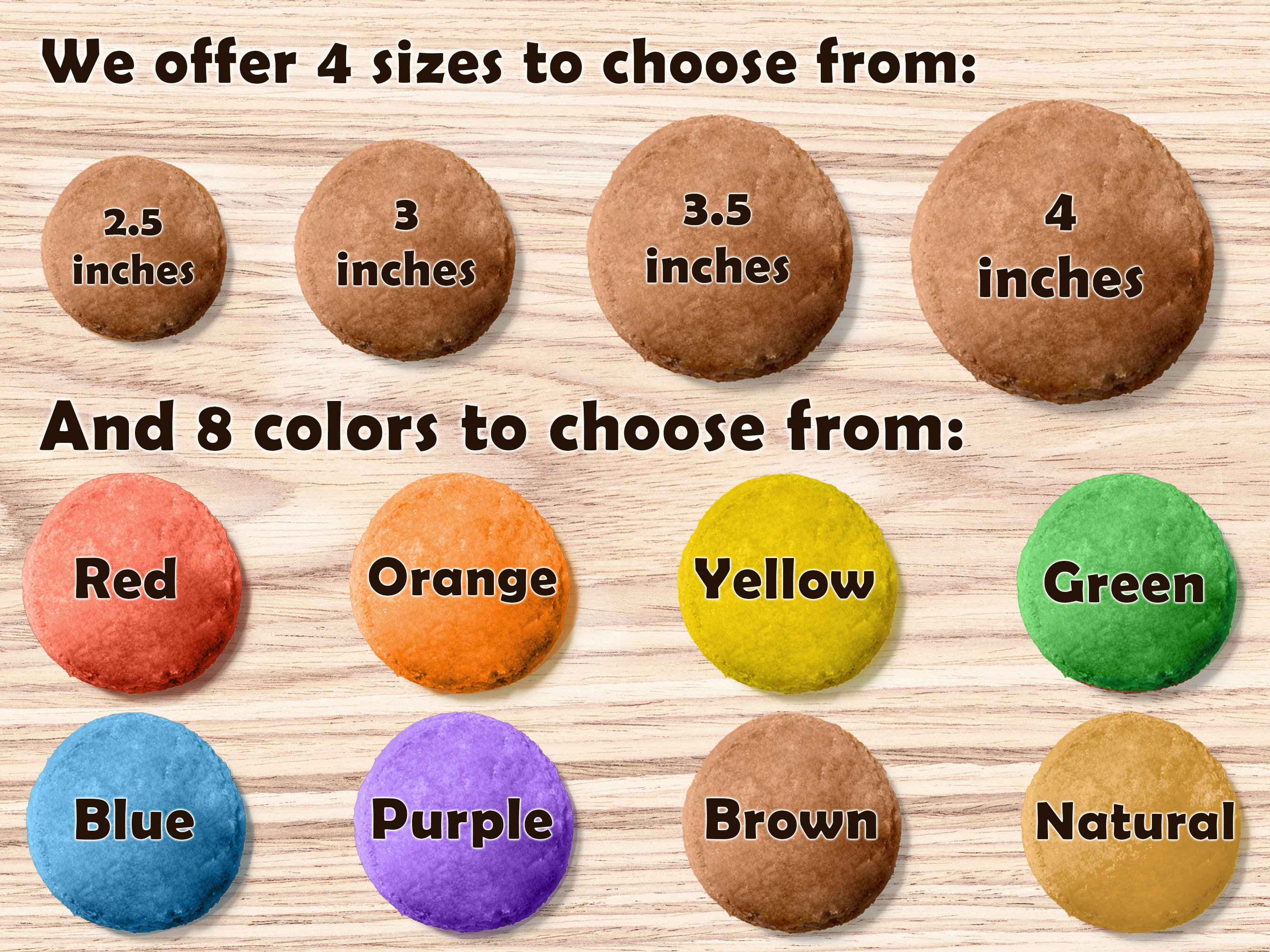 Custom Printed Cookies, Naked Cookies, Custom Cookie, Round Shape, Text ...
