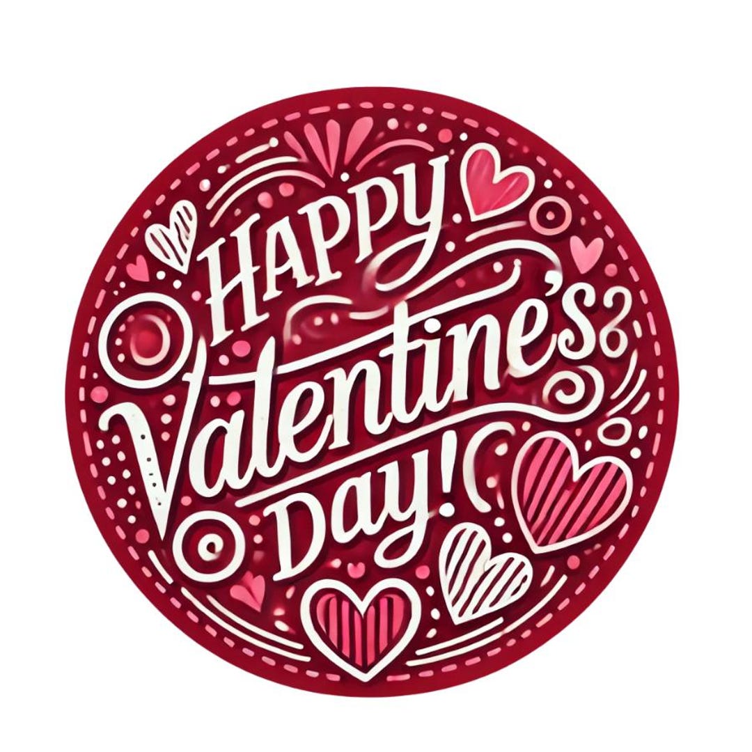 Valentines Day Themed Custom Edible Cookie & Cupcake Topper | Frosting ...