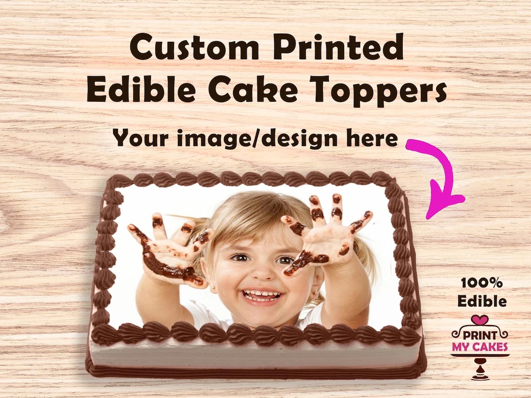 Edible Custom Cake Toppers, Frosting/icing Sheets, Custom Cake Image ...