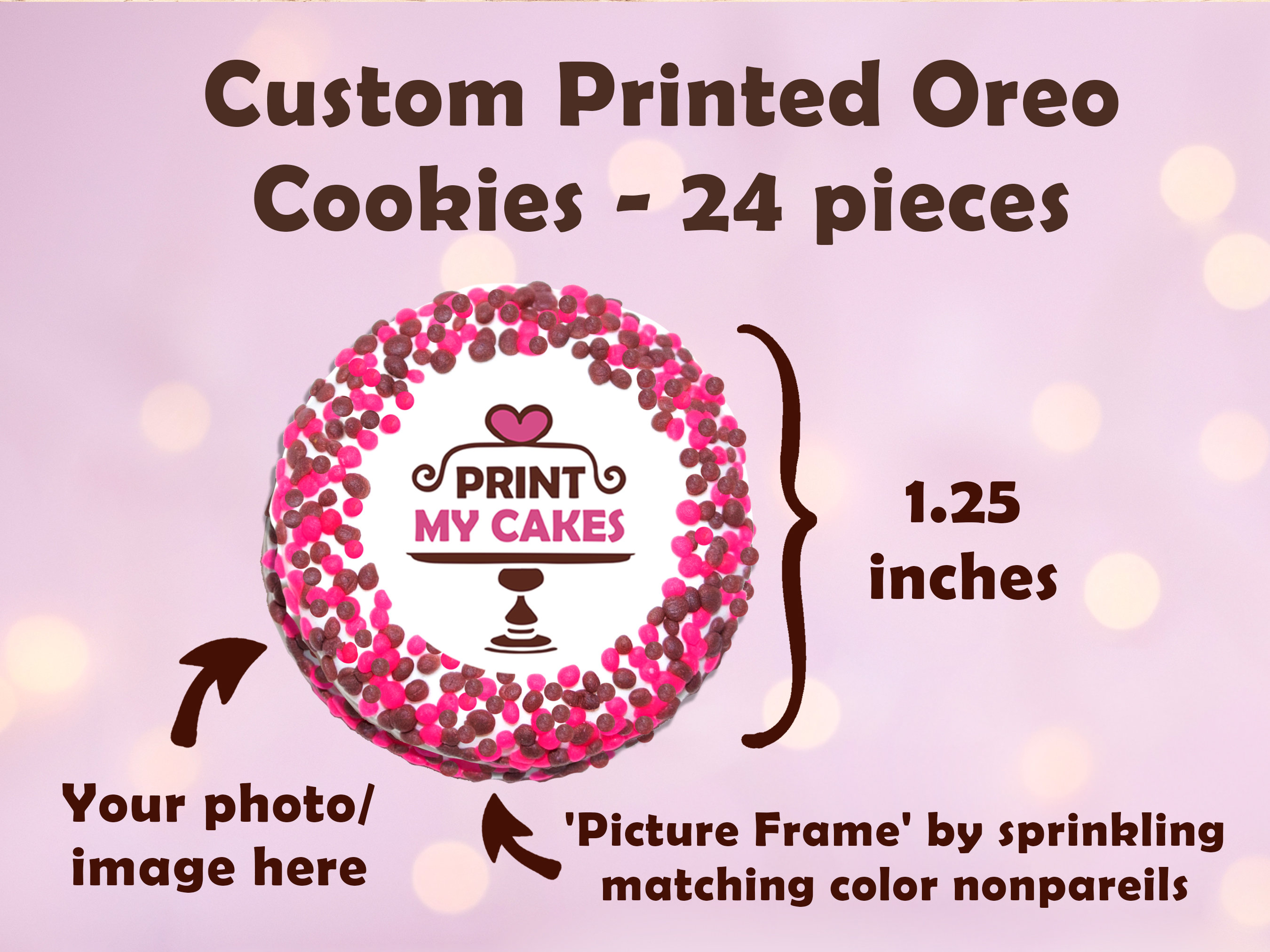 Custom Printed Oreo Cookies, 24 Pieces, Oreo Cookies, Custom Oreo ...