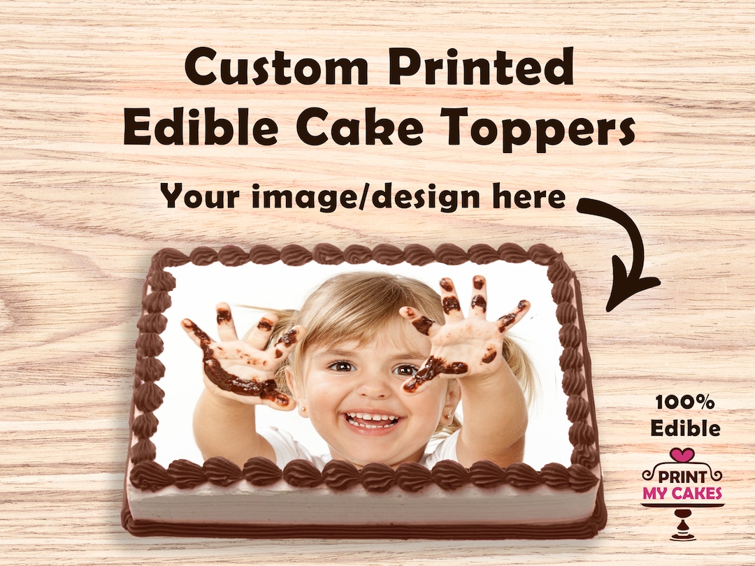 Edible Custom Cake Toppers, Frosting/icing Sheets, Custom Cake Image ...