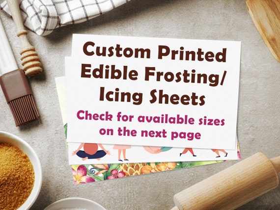 Custom Edible Frosting/ Icing Sheets Photo Cake Topper | Etsy