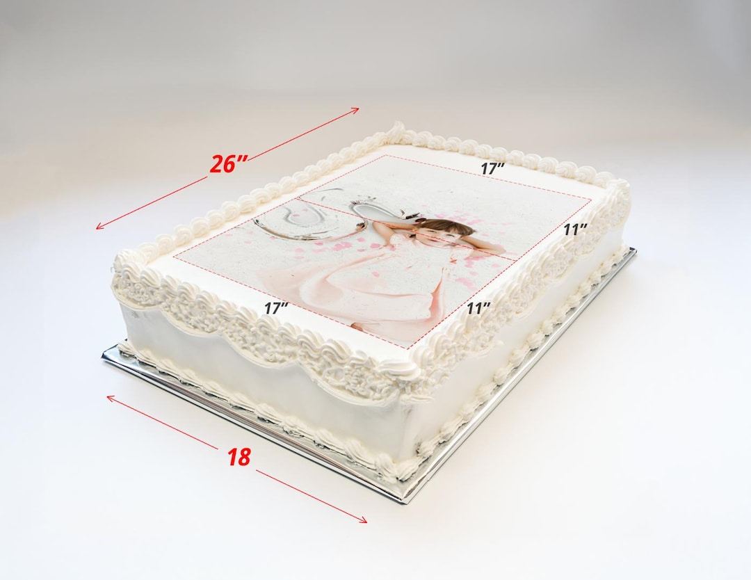 Custom Split Cake Topper - Full Sheet Cake (edible Image) - Etsy