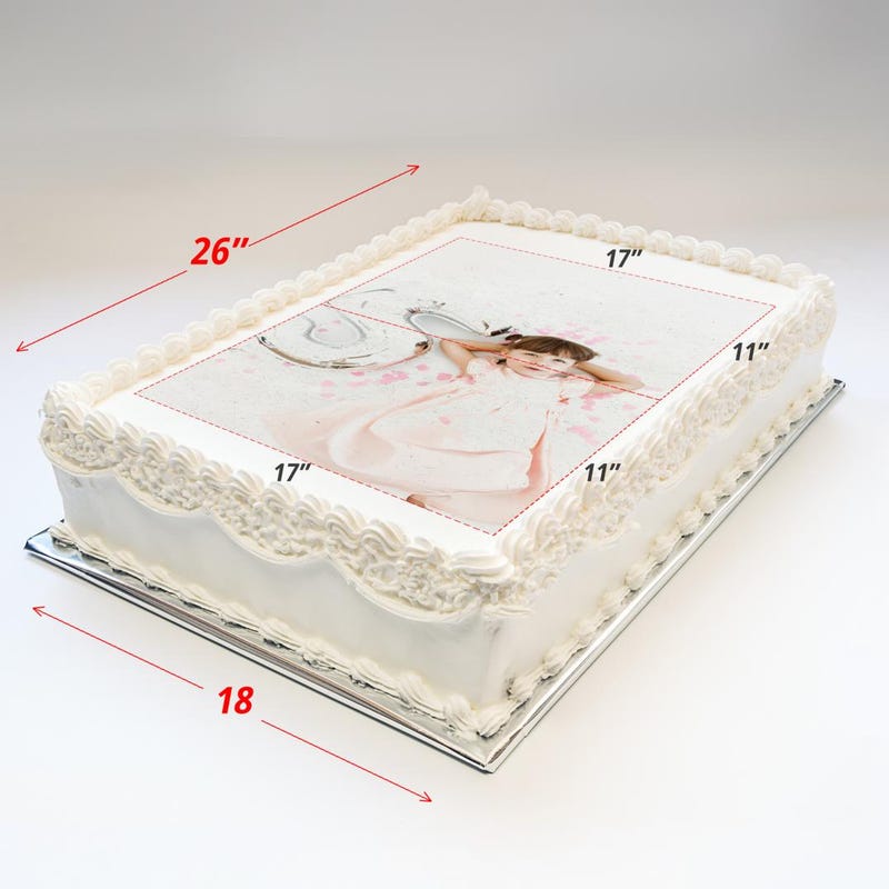 Sheet Cake Flat Topper - Etsy