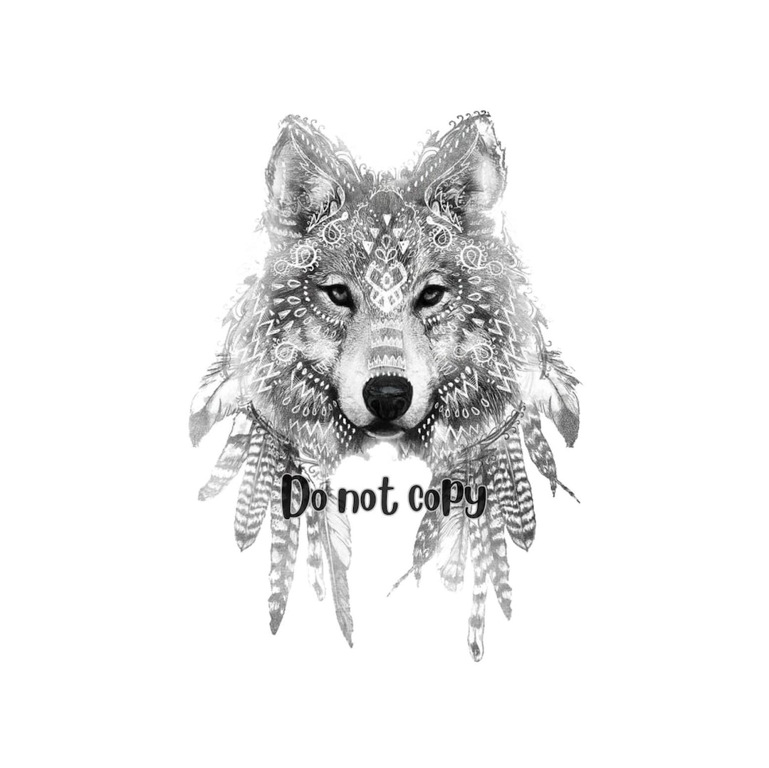 Grey Wolf Sublimation Png Digital Download - Etsy