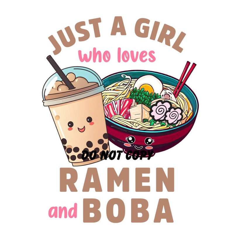 Girl Boba Ramen - Etsy