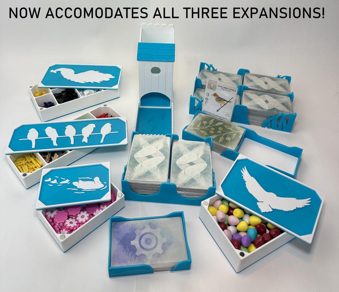 Ultimate Wingspan Upgrade | Expansions Organizer Storage Insert | Dice ...
