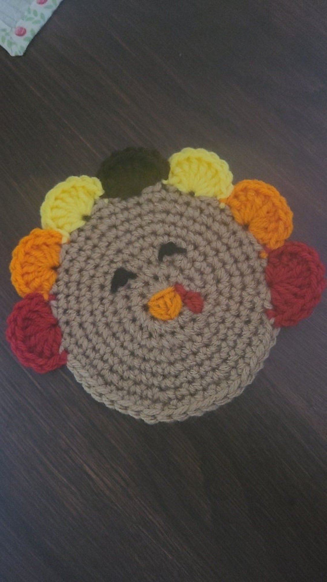 Large Turkey Coaster Crochet Pattern - Etsy