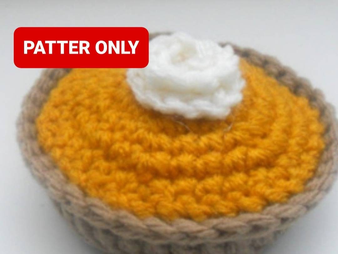 Mini Pumpkin Pie Crochet Pattern - Etsy