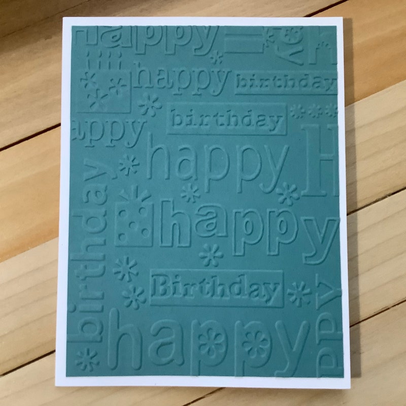Embossed Cards - Etsy