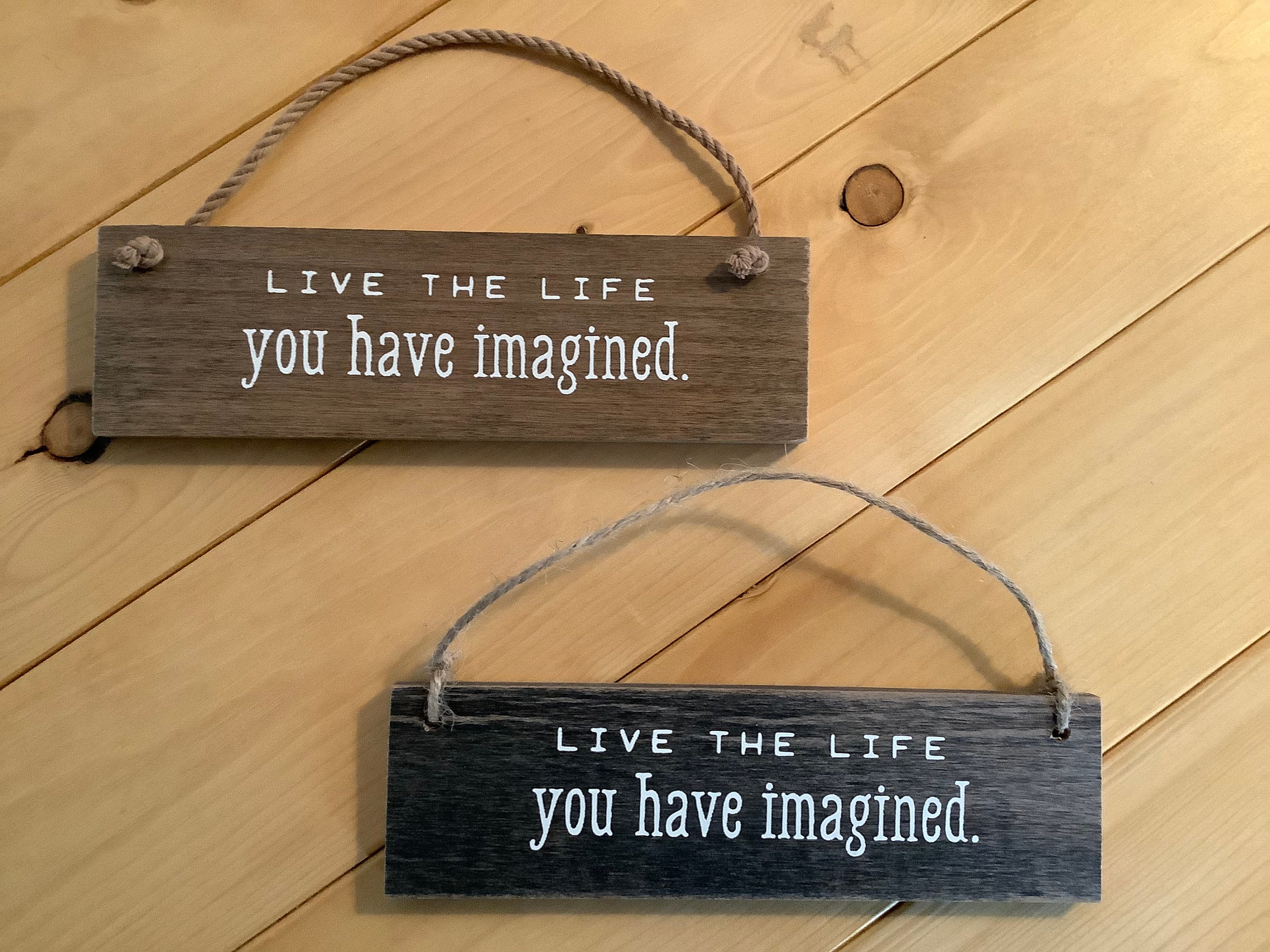 Handmade Wall Sign, Home, Love, Live the Life You Have Imagined - Etsy