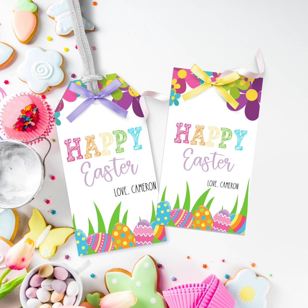 Printable Easter Tag, Easter Tag for Classmates, Easter Tag for Staff ...