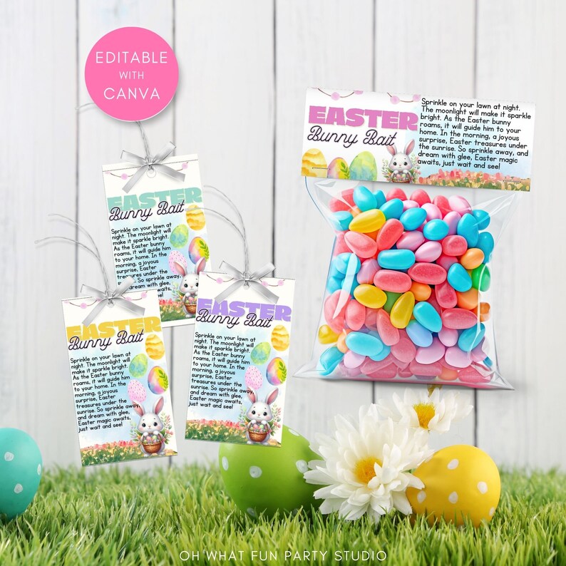 Bunny Bait Bag Topper, Bunny Bait Cookie Tag, Bunny Bait Tag Printable ...