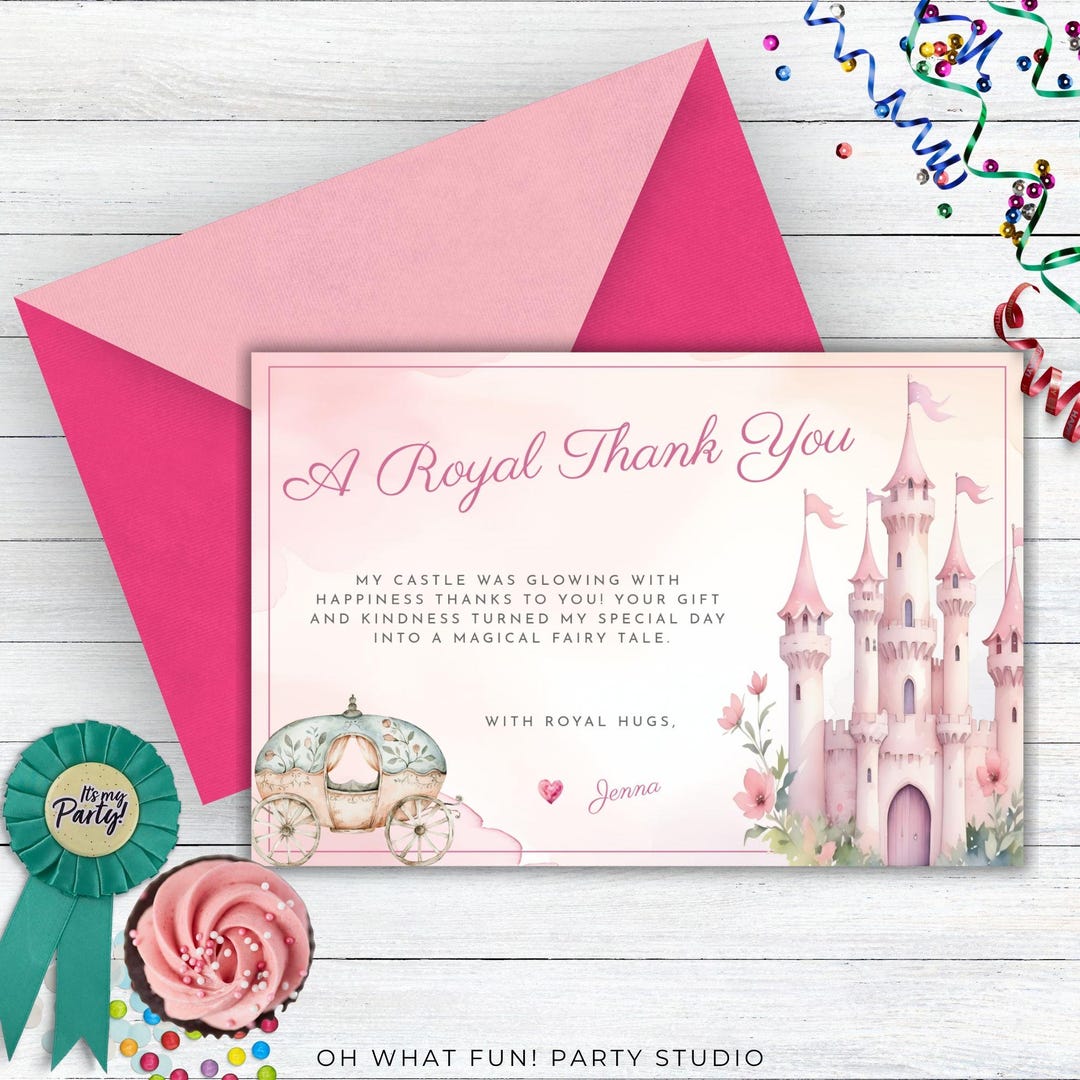 Thank You for Coming to My Princess Party, Forever A Princess Birthday ...