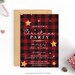 Buffalo Check Christmas Party Invitation, Buffalo Plaid Christmas ...