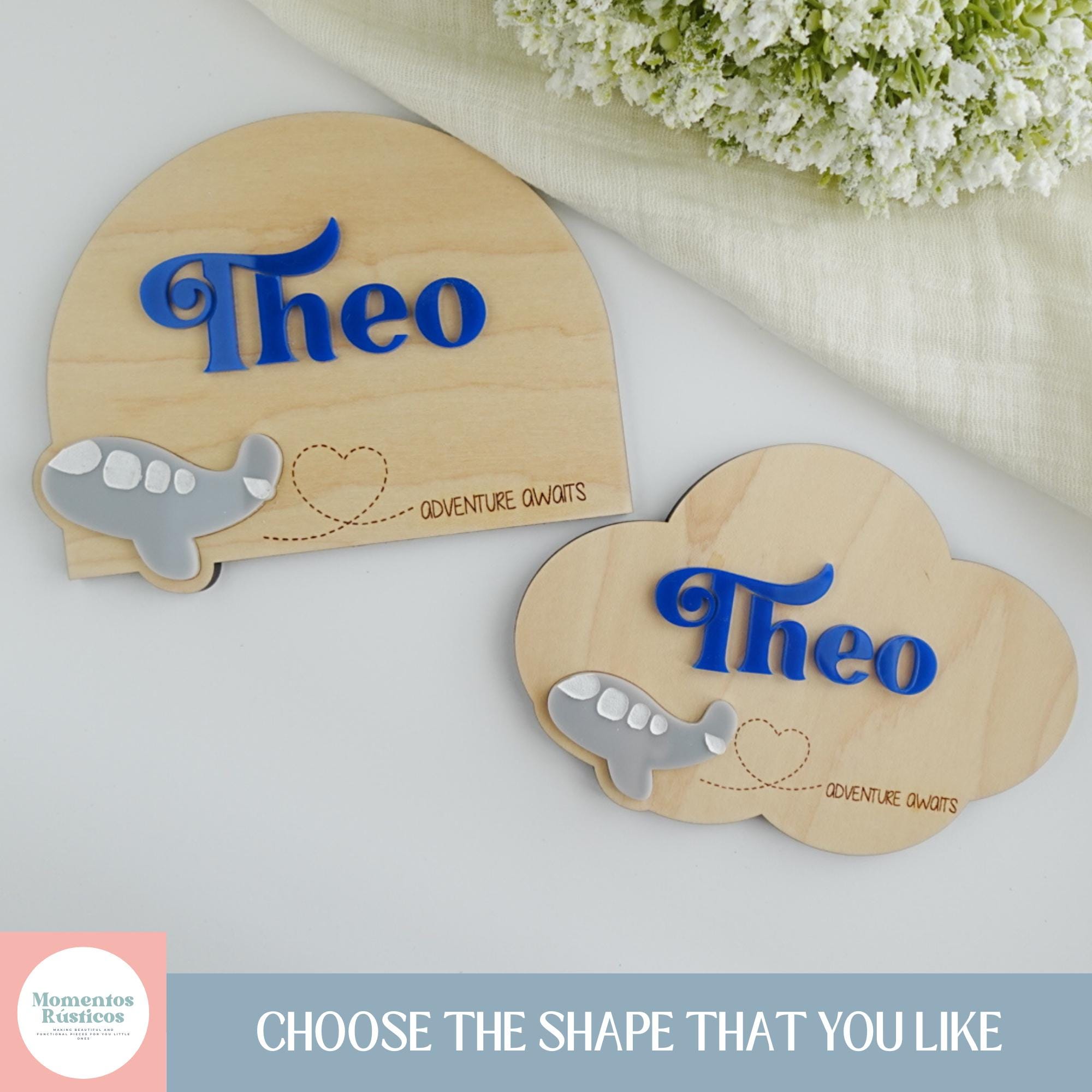 Custom Airplane Name Sign, Birth Stats Sign, Newborn Sign, Boy Name ...