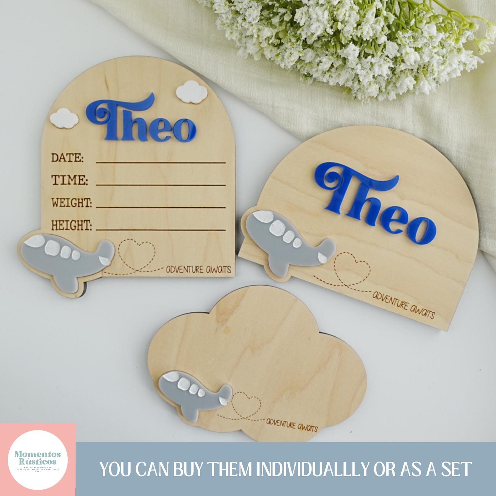 Custom Airplane Name Sign, Birth Stats Sign, Boy Name Sign, Baby ...