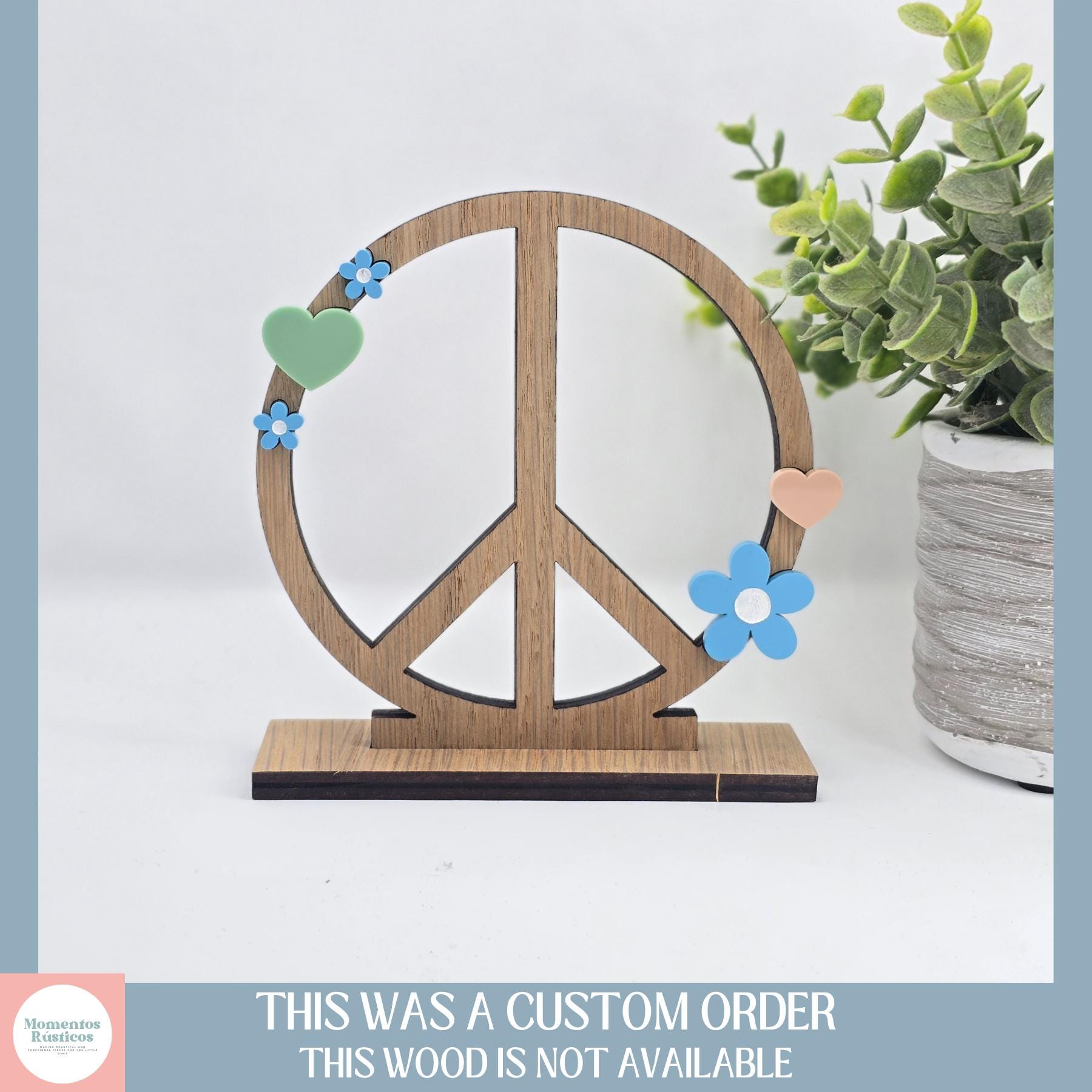 Peace Sign Birthday Centerpiece, Peace Sign Table Center Decor, Groovy ...