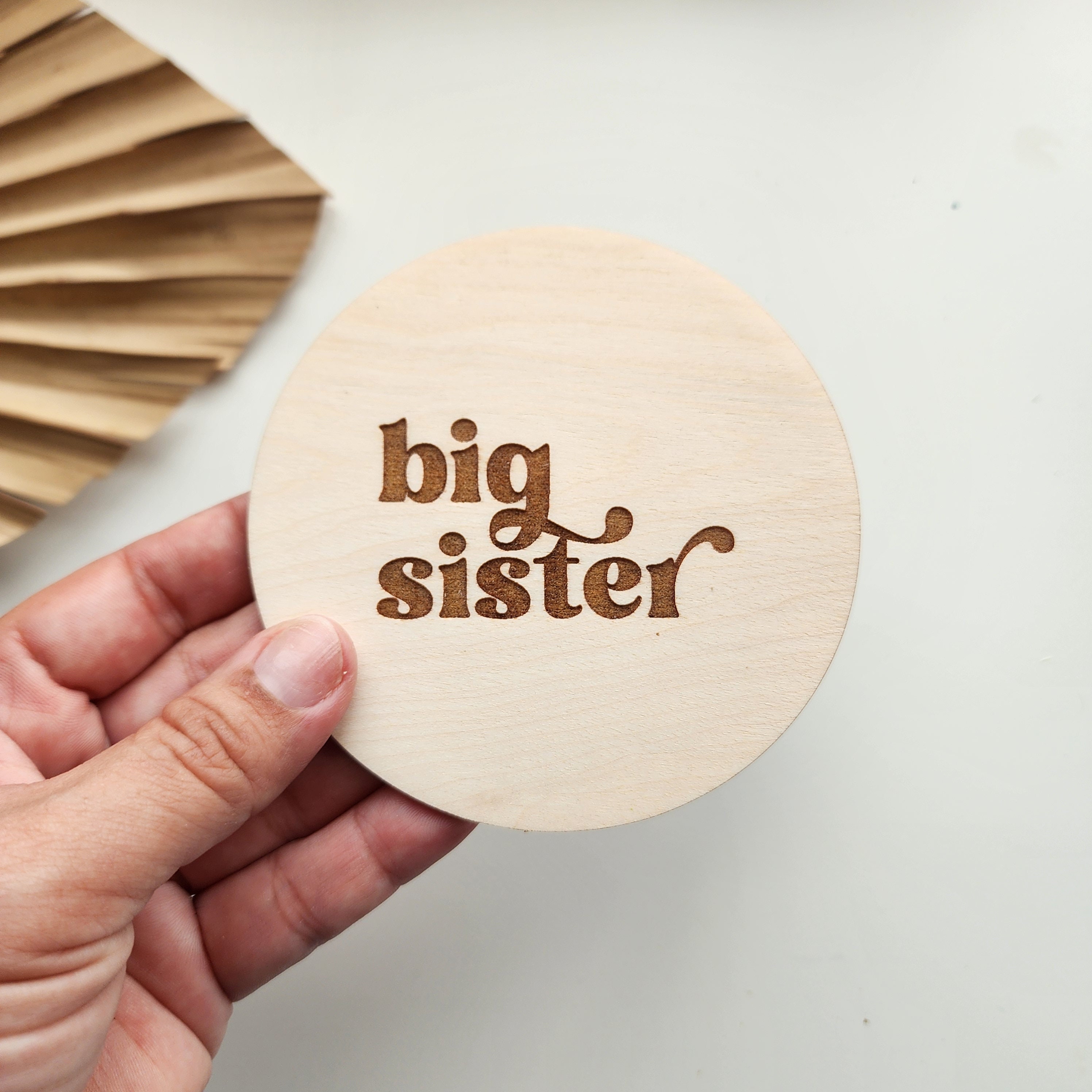 Big Sister Sign, Big Sister Photo Prop, Big Sister Announcement, New ...