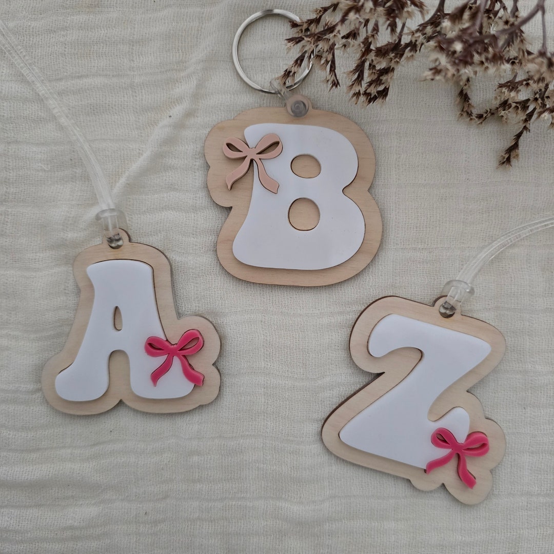 Coquette Letter Tags, Bow Letter Tags, Retro Letter Tags, Coquette ...