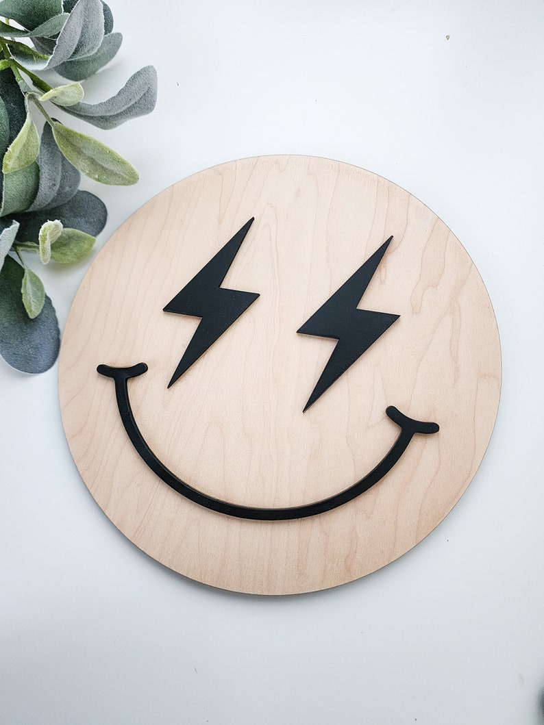 Smiley Face Sign, Happy Face Sign, Smiley Face, Retro Sign - Etsy