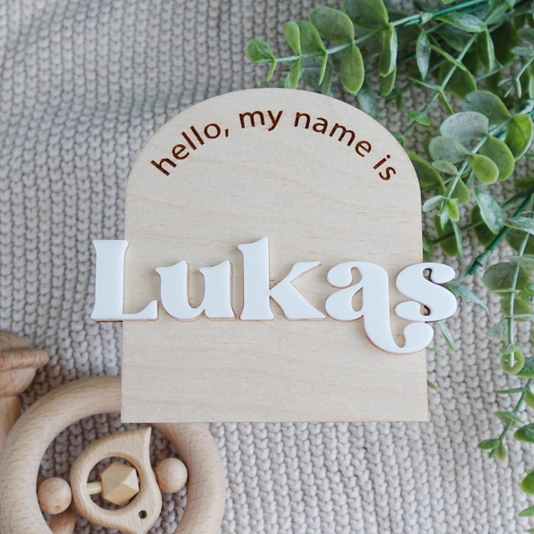 Hello My Name is Sign, Hello Sign, My Name is Sign, Name Announcement ...