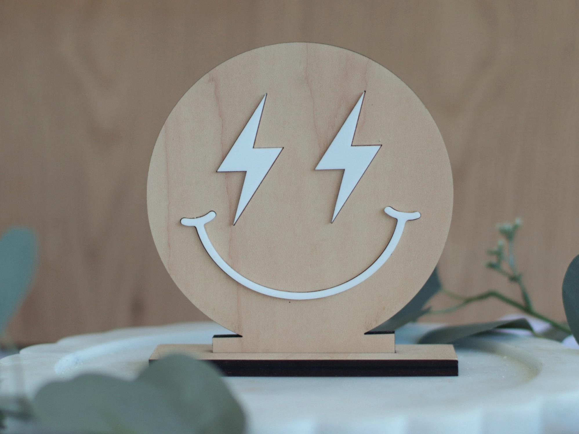 Happy Face Table Centerpiece, Birthday Party, Decor, Happy Face Stand ...
