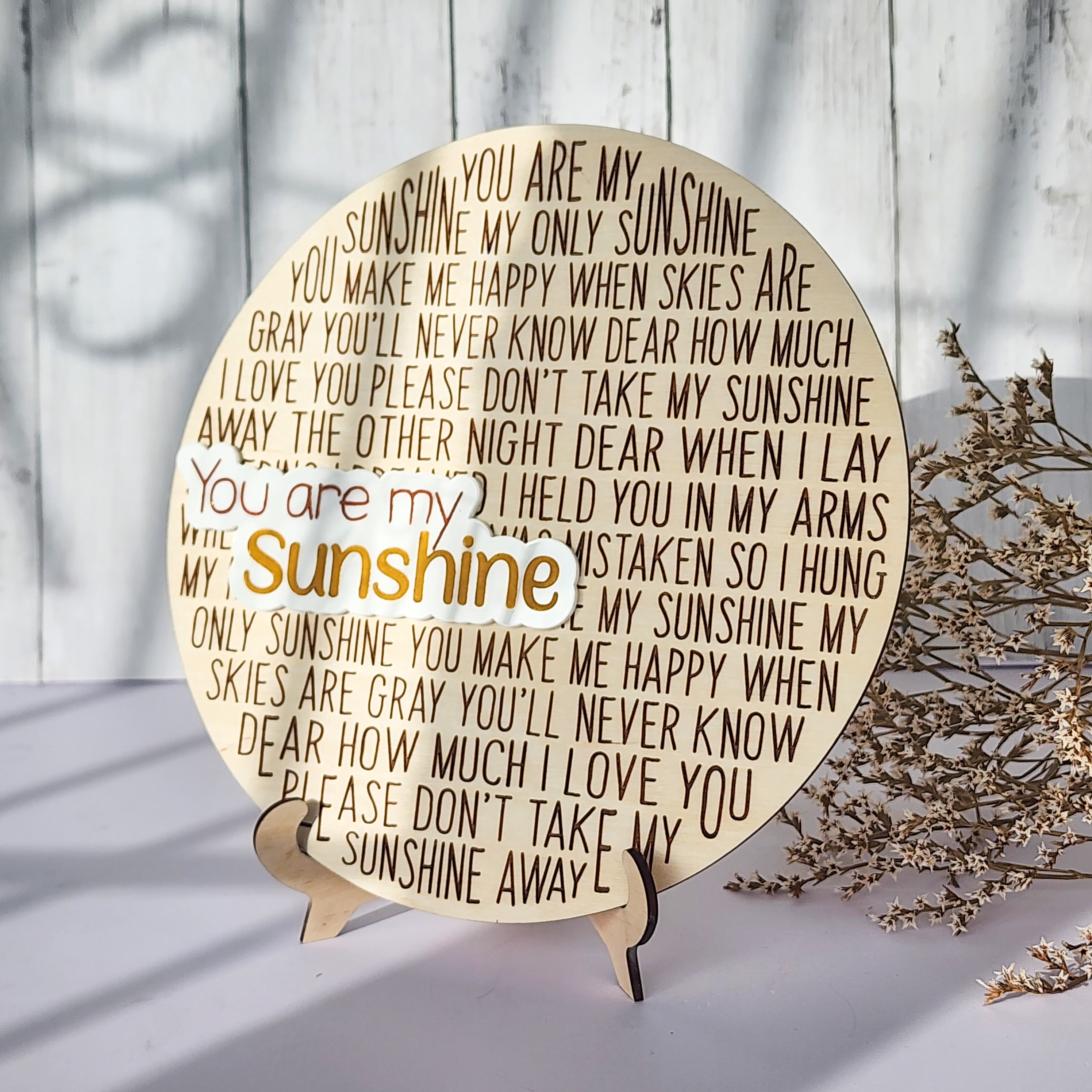 You Are My Sunshine Sign, You Are My Sunshine Song, Wood Sign, Sing ...