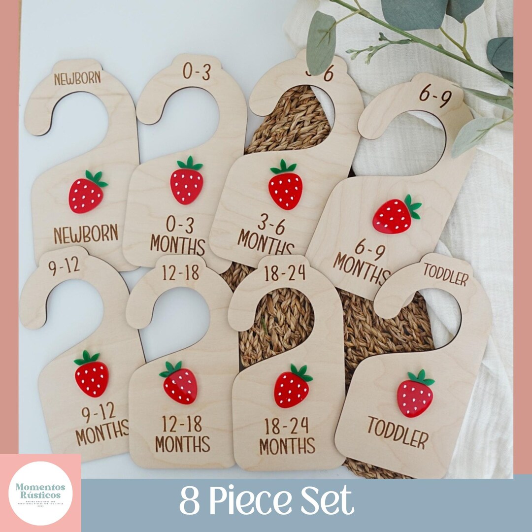 Strawberry Baby Closet Dividers, Nursery Organization, Strawberry ...